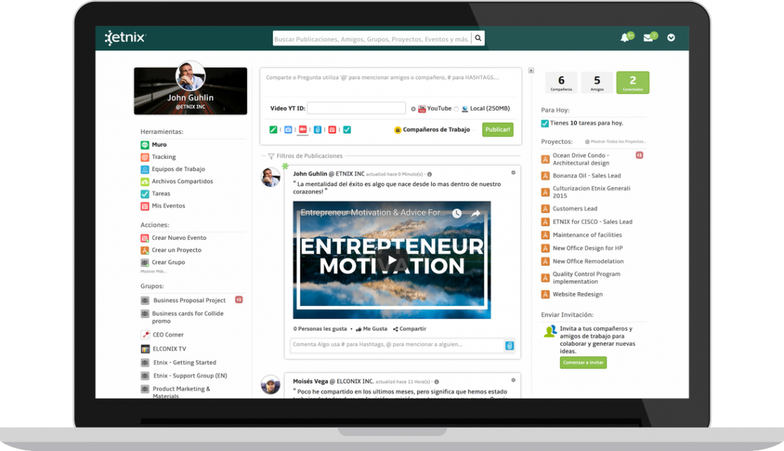 ETNIX - Socializa más tu trabajo
